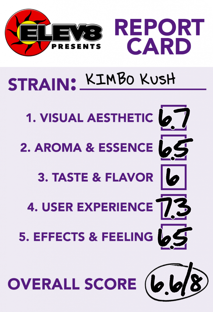 Strain Review: Kimbo Kush from Garden of the Budz of the Budz – Elev8 ...